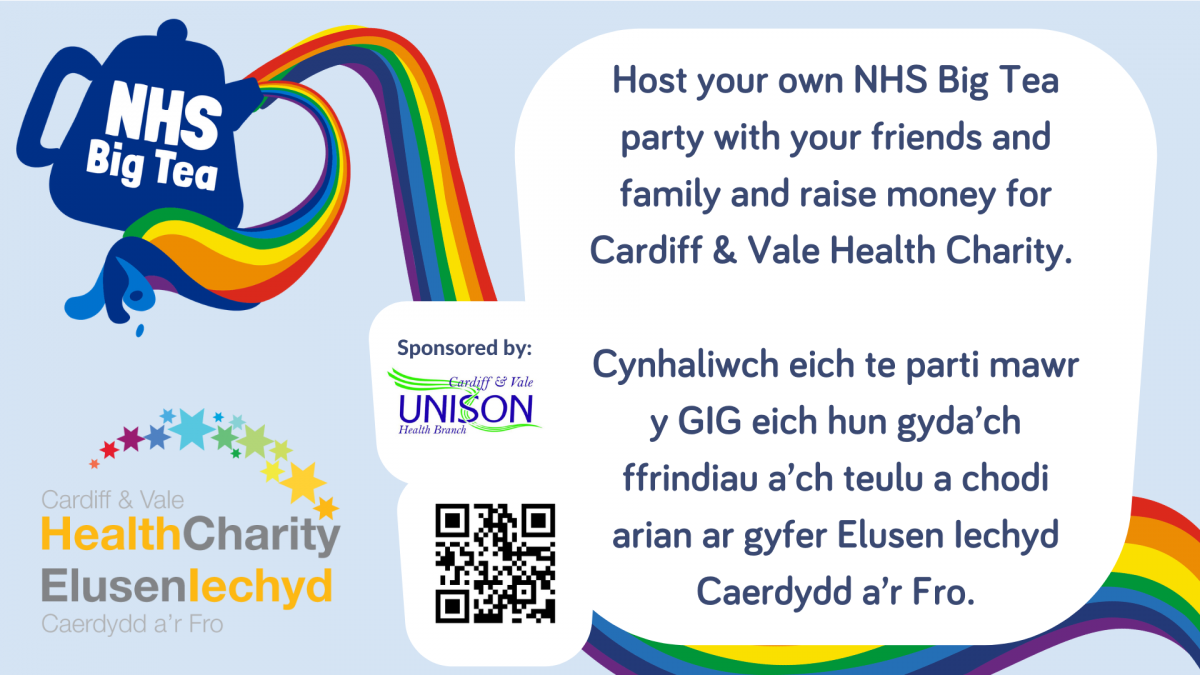 UNISON Cardiff & Vale Health Branch sponsor NHS Big Tea for staff ...