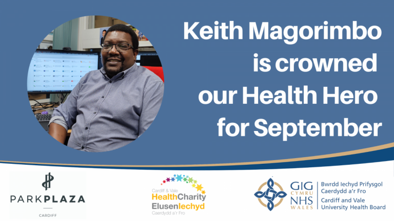 Keith Magorimbo is crowned Health Hero for September | Cardiff & Vale ...