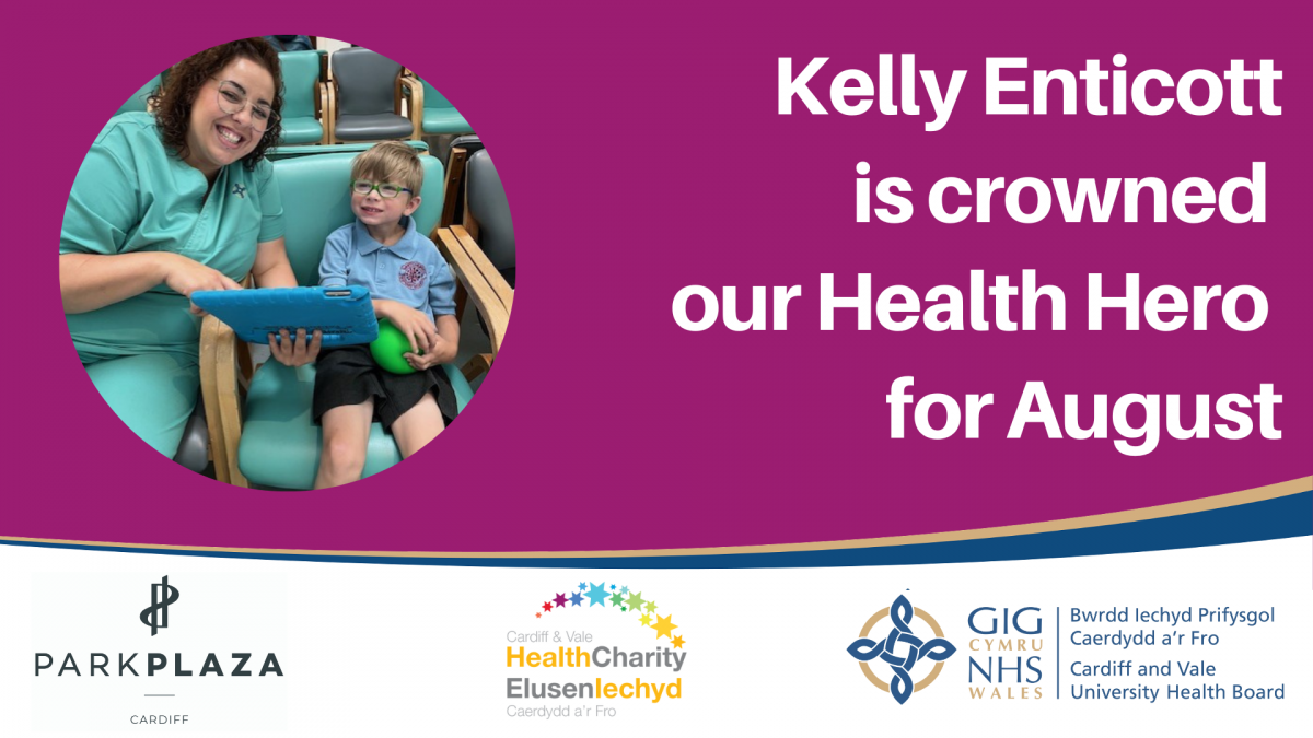 Kelly Enticott is crowned Health Hero for August | Cardiff & Vale ...