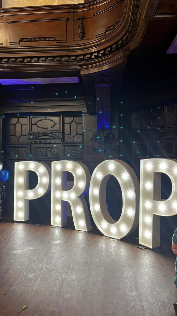 Prop Blue Tie Ball Success | Cardiff & Vale Health Charity