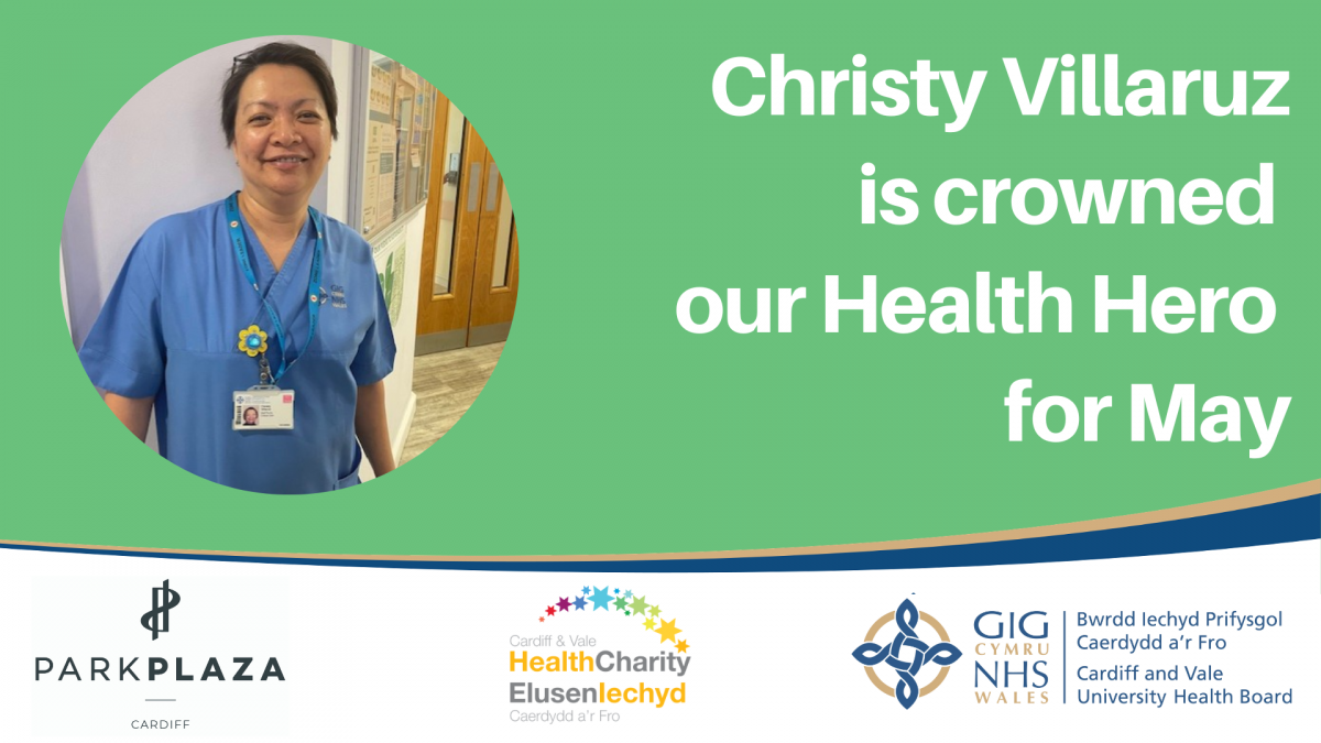 Christy Villaruz is crowned Health Hero for May | Cardiff & Vale Health ...