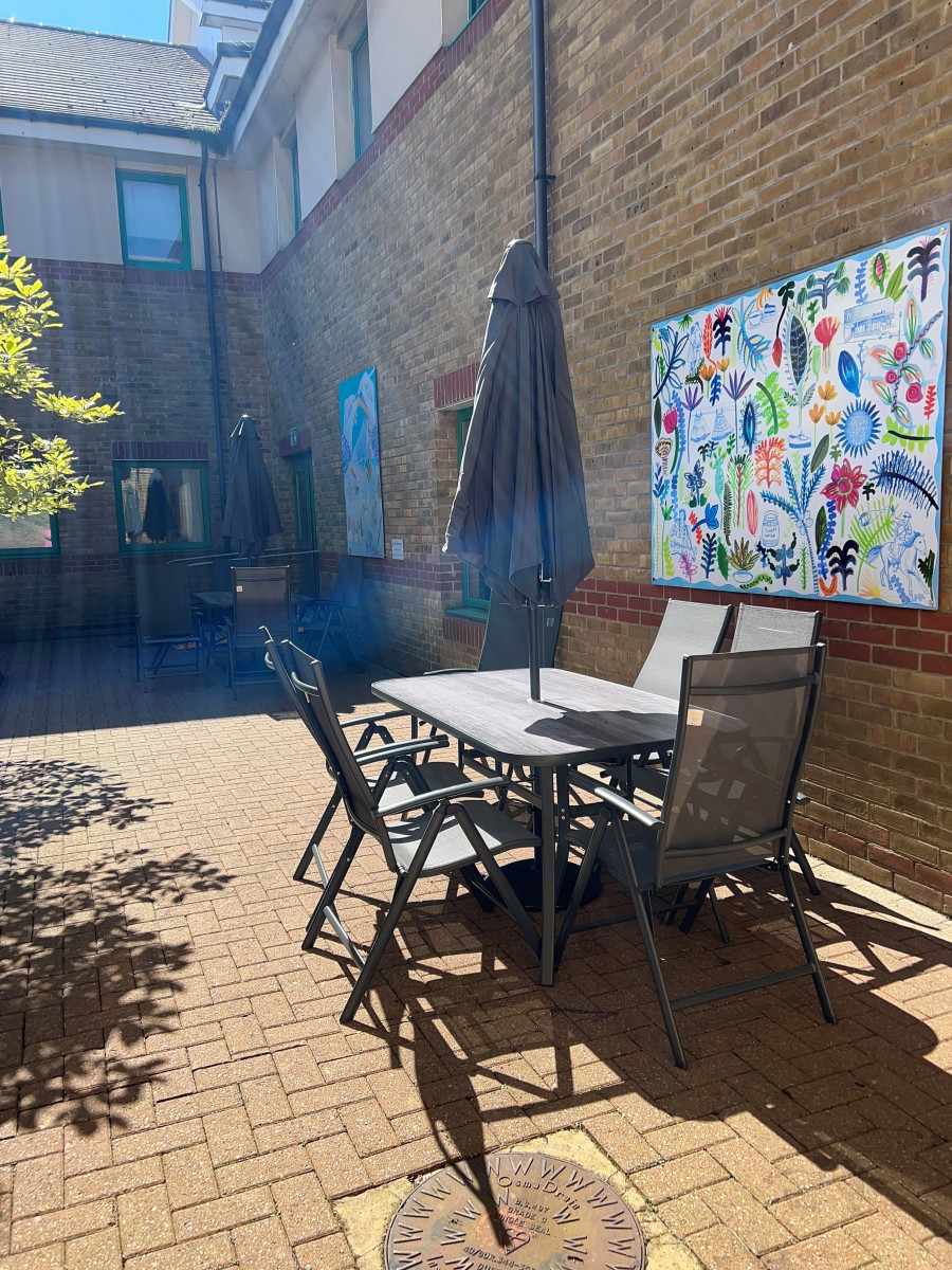 Sam Davies Mural and Courtyard | Cardiff & Vale Health Charity